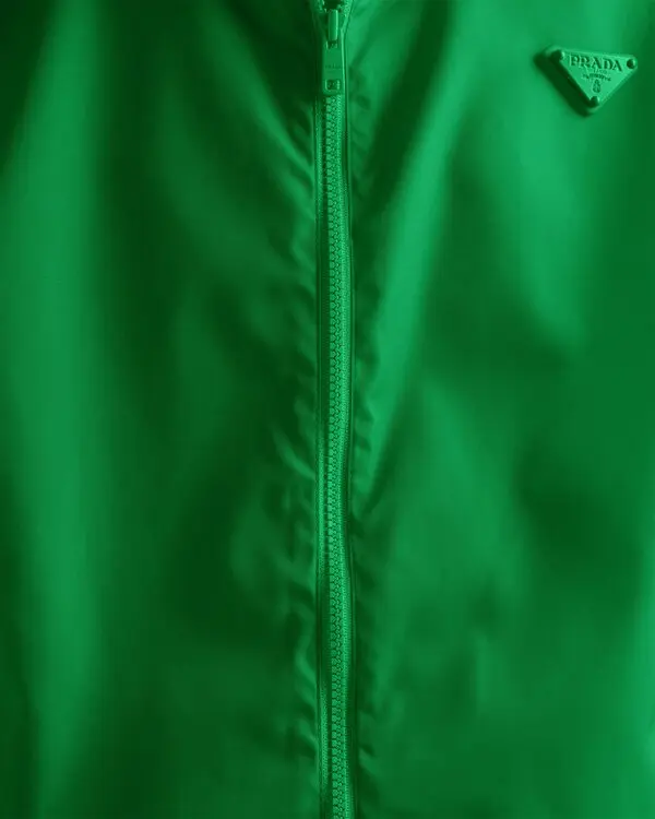 Prada Re-nylon Hooded Rain Jacket - Green