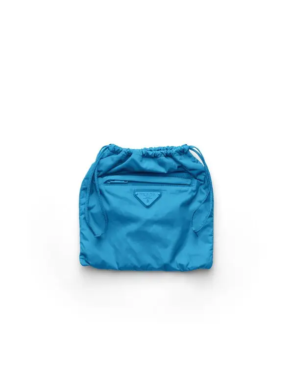 Prada Re-nylon Foldable Pouch - Light Blue