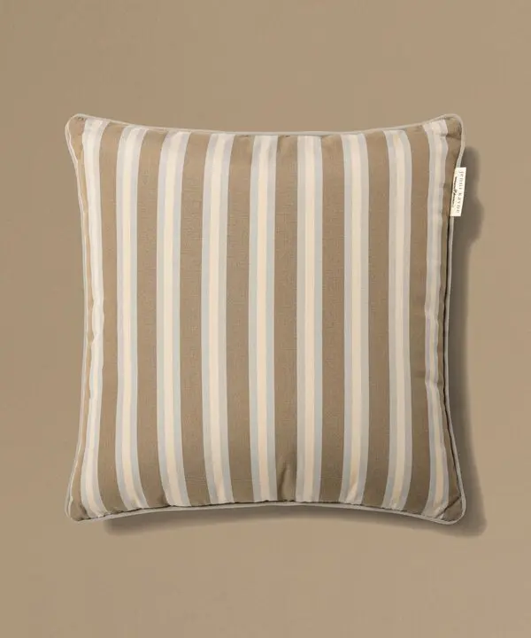 BUSINESS & PLEASURE The Small Square Throw Pillow Pillow - Stripe