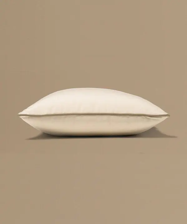 BUSINESS & PLEASURE The Small Square Throw Pillow Pillow - Tan