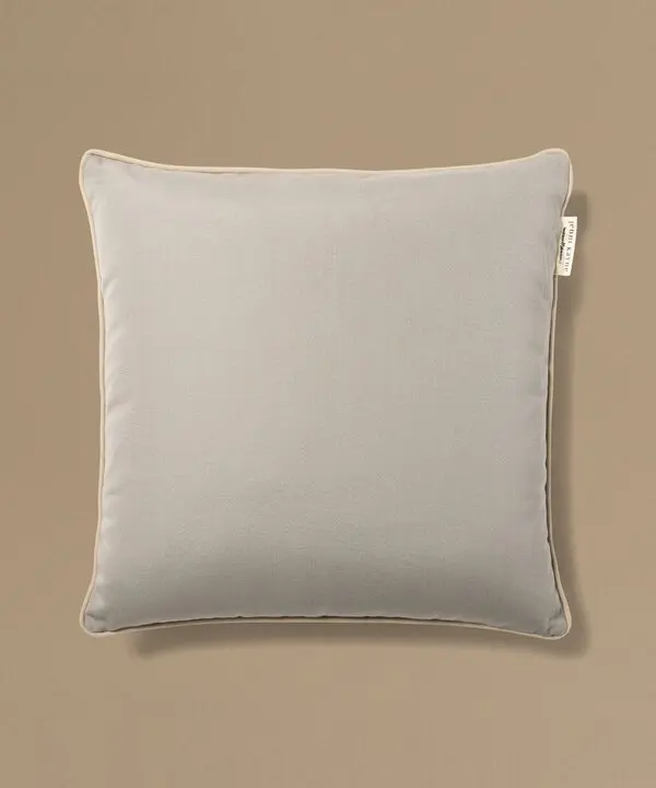 BUSINESS & PLEASURE The Small Square Throw Pillow Pillow - Fog