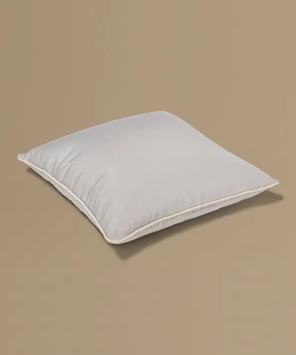 BUSINESS & PLEASURE The Euro Throw Pillow Pillow - Fog