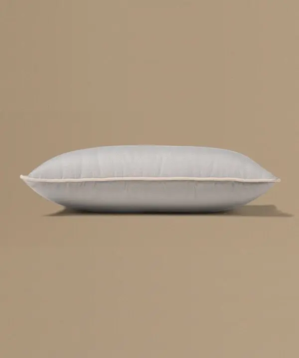 BUSINESS & PLEASURE The Euro Throw Pillow Pillow - Fog