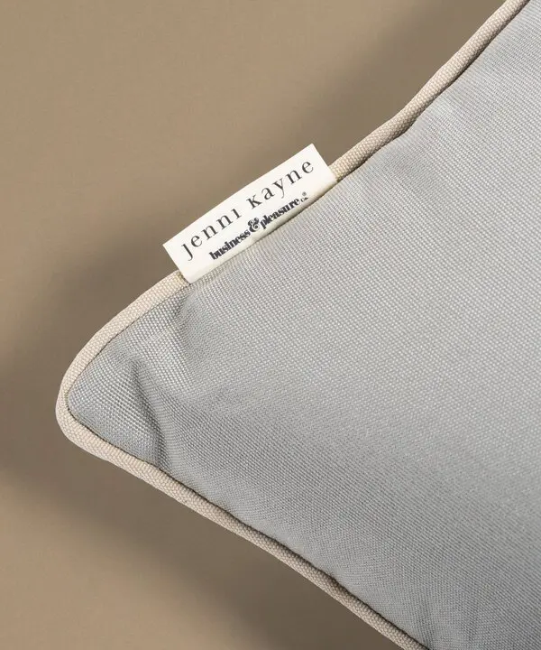 BUSINESS & PLEASURE The Euro Throw Pillow Pillow - Fog