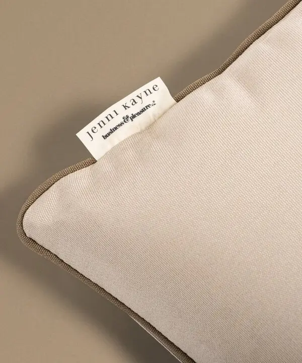 BUSINESS & PLEASURE The Rectangle Throw Pillow Pillow - Tan