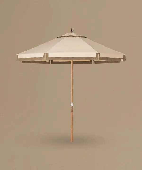 BUSINESS & PLEASURE The Resort Market Umbrella - Tan