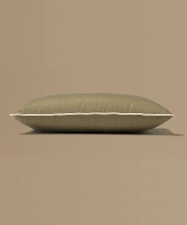 BUSINESS & PLEASURE The Rectangle Throw Pillow Pillow - Green