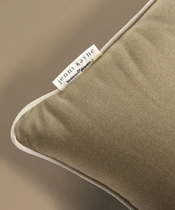 BUSINESS & PLEASURE The Rectangle Throw Pillow Pillow - Green