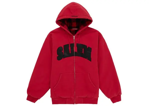 Supreme Salem Zip Up Hooded Sweatshirt