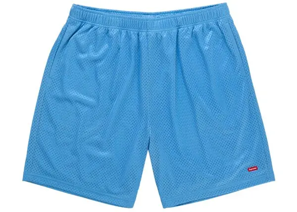 Supreme Small Box Baggy Mesh Short - Light Blue