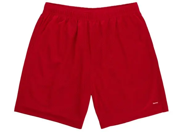Supreme Small Box Baggy Mesh Short - Red