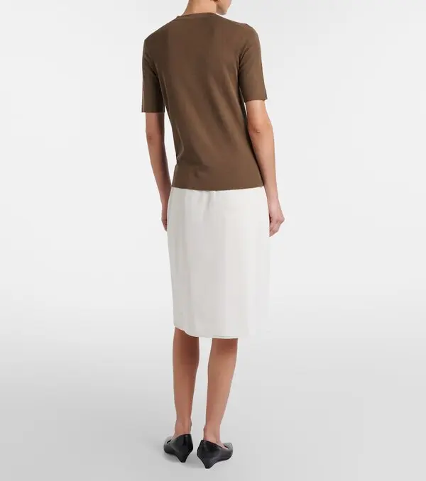 THE ROW Ivera Silk-blend Chiffon Midi Skirt