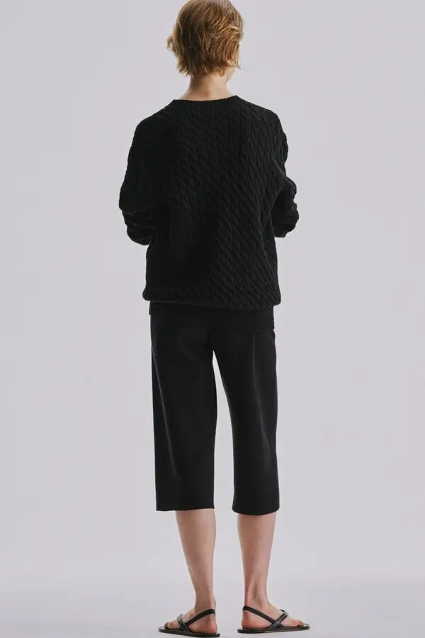 THE ROW Ozias Cropped Jersey Jogger Pants
