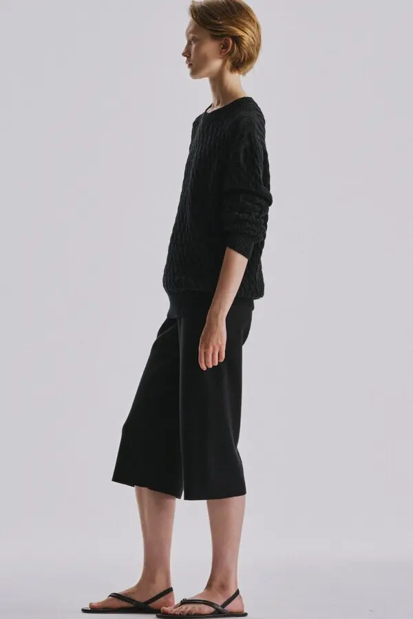 THE ROW Ozias Cropped Jersey Jogger Pants