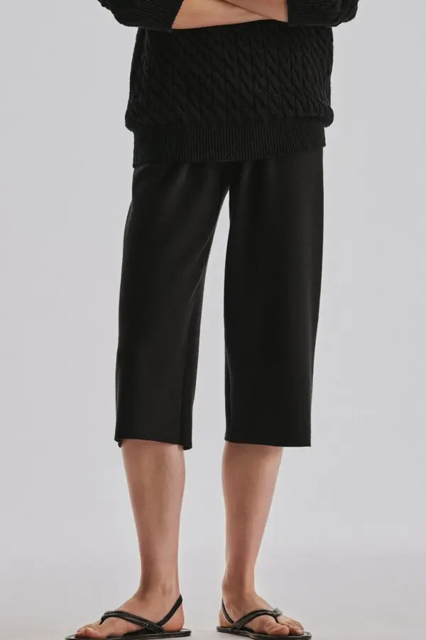THE ROW Ozias Cropped Jersey Jogger Pants