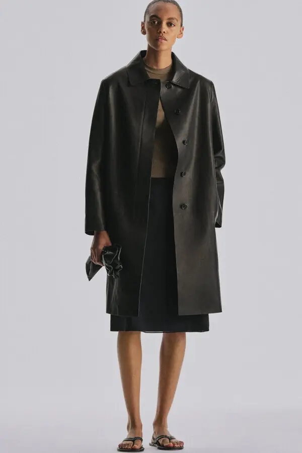 THE ROW Cintia Leather Car Coat
