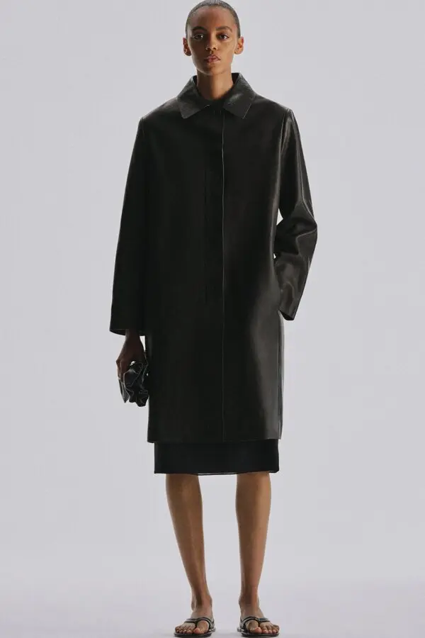 THE ROW Cintia Leather Car Coat