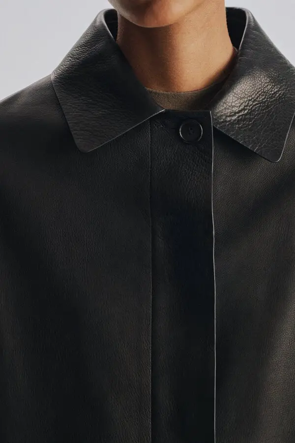 THE ROW Cintia Leather Car Coat