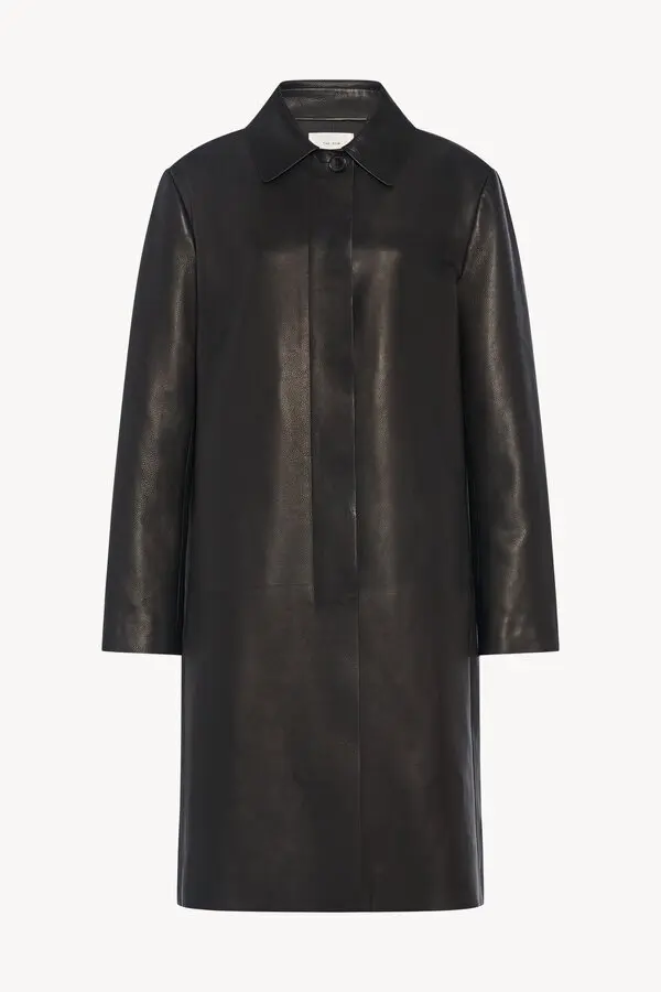 THE ROW Cintia Leather Car Coat