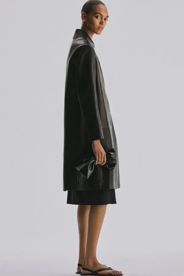 THE ROW Cintia Leather Car Coat