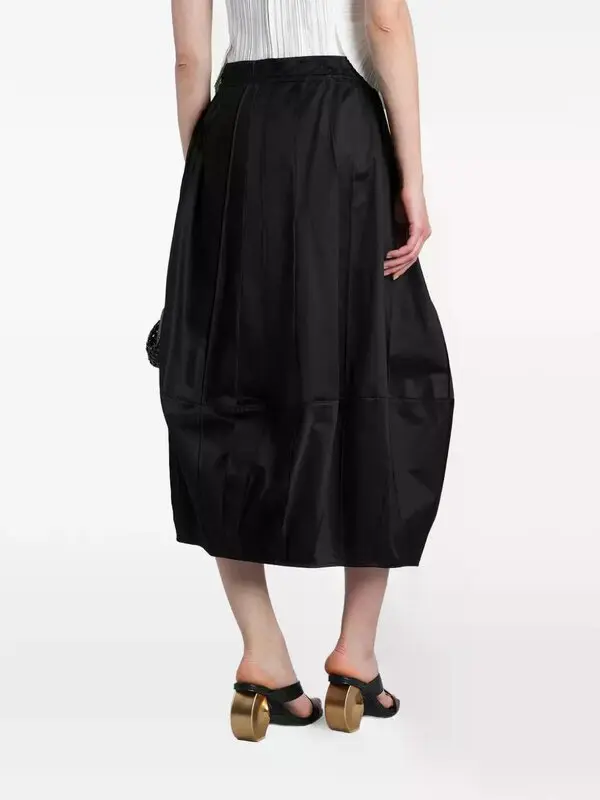 Cult Gaia Rivena Drawstring Midi Skirt - Black
