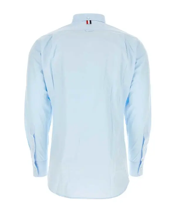 Thom Browne Logo Patch Long-sleeved Shirt