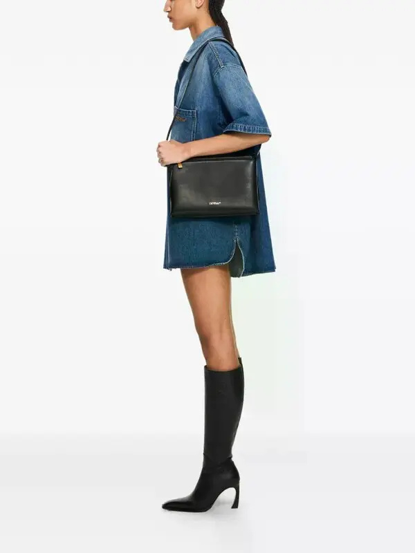 Off-White Sandbag 404 Leather Shoulder Bag - Black