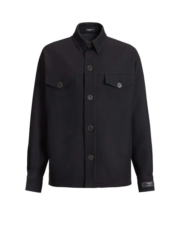 Balmain Wool Twill Overshirt
