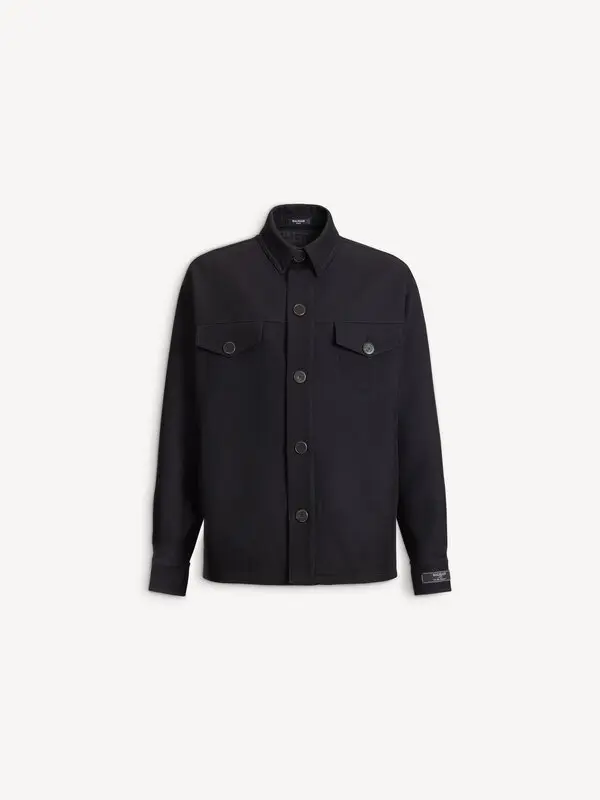 Balmain Wool Twill Overshirt