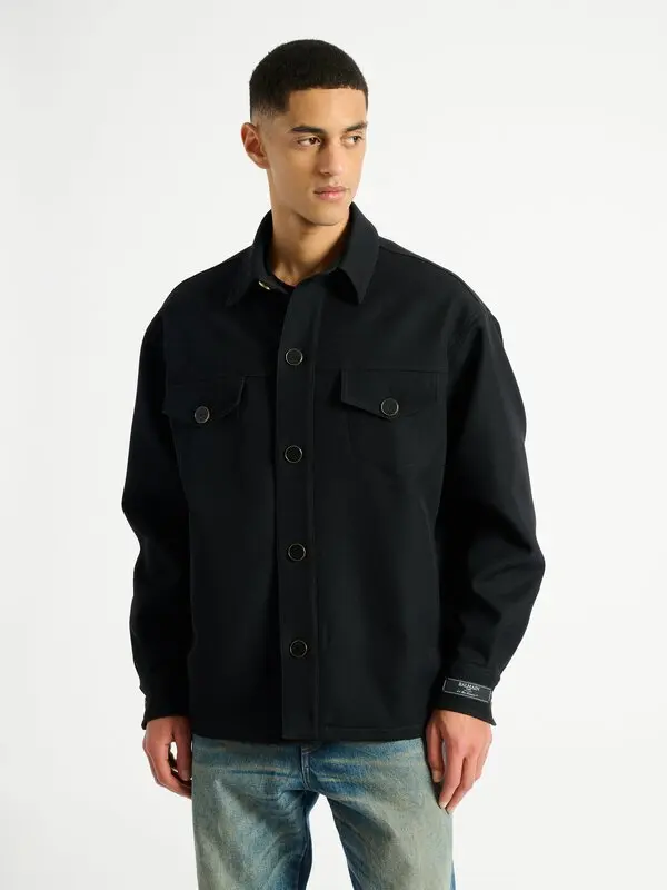 Balmain Wool Twill Overshirt