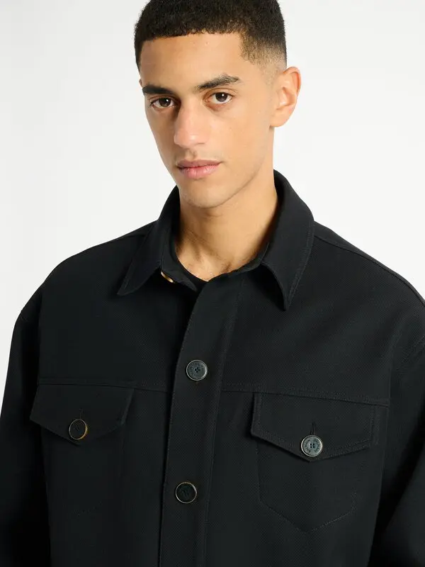Balmain Wool Twill Overshirt