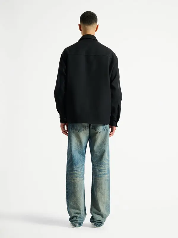 Balmain Wool Twill Overshirt