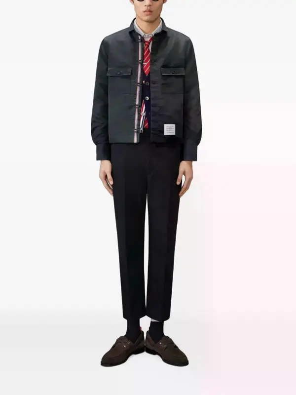 Thom Browne Tech Twill Shirt - Blue