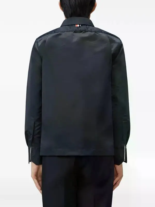 Thom Browne Tech Twill Shirt - Blue
