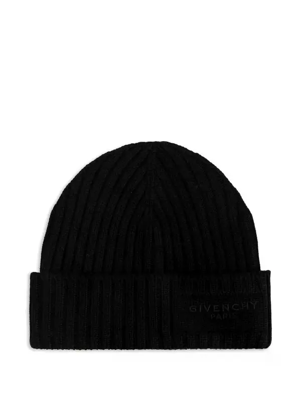 Givenchy Logo-embroidered Beanie - Black