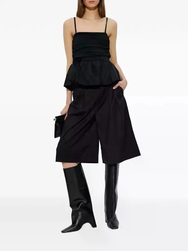 GESTUZ Pleated Wide-leg Shorts