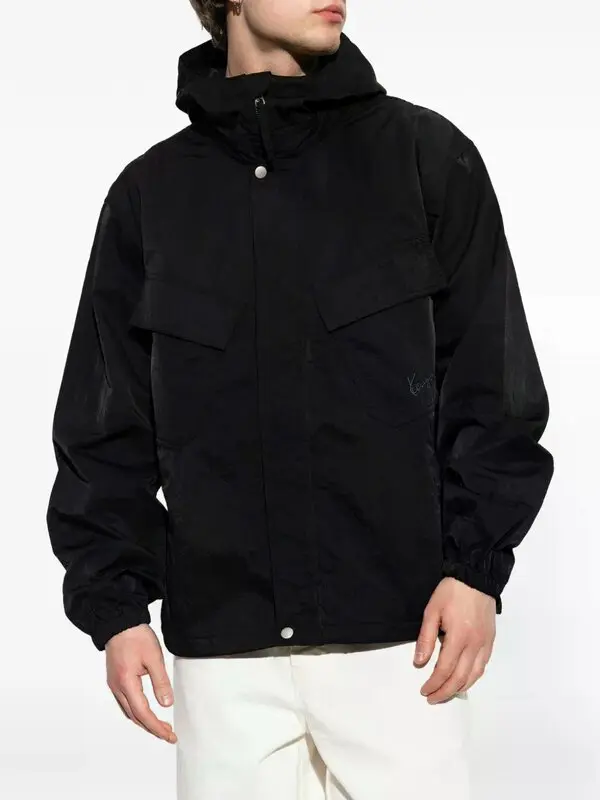 Kenzo Logo Embroidered Hooded Jacket