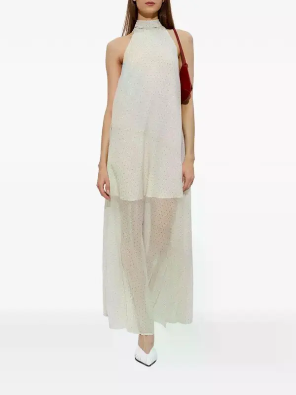 GESTUZ Halterneck Polka-dot Dress