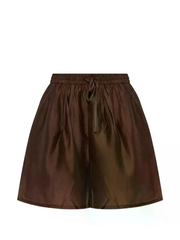 GESTUZ Siora Drawstring Waist Shorts - Brown