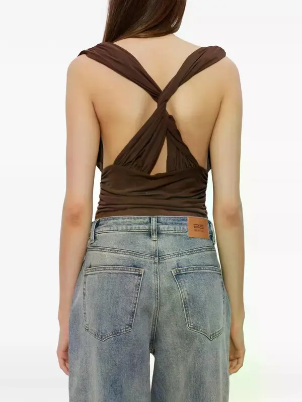 GESTUZ Ruched Halterneck Bodysuit
