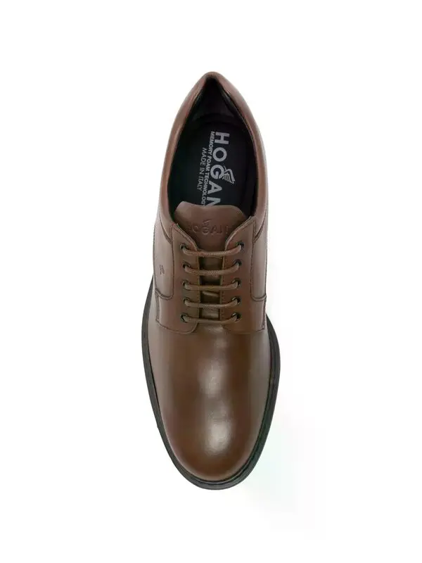Hogan Embossed Logo Derby Shoes