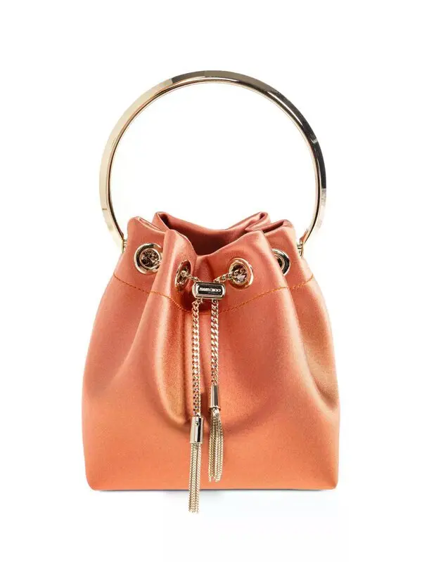 JIMMY CHOO Bon Bon Bracelet-handle Bucket Bag - Orange