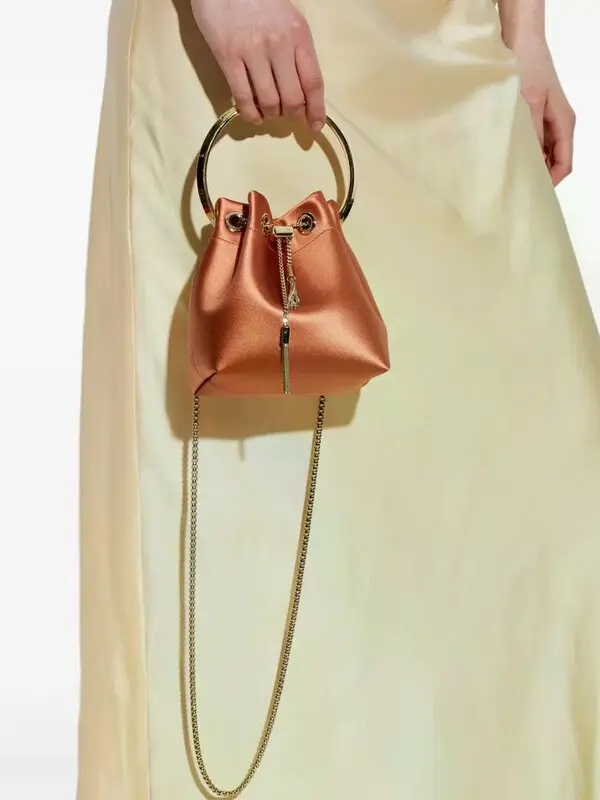 JIMMY CHOO Bon Bon Bracelet-handle Bucket Bag