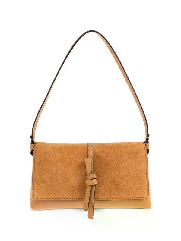 Kate Spade New York Small Loop Suede-panelled Knotted Shoulder Bag - Orange
