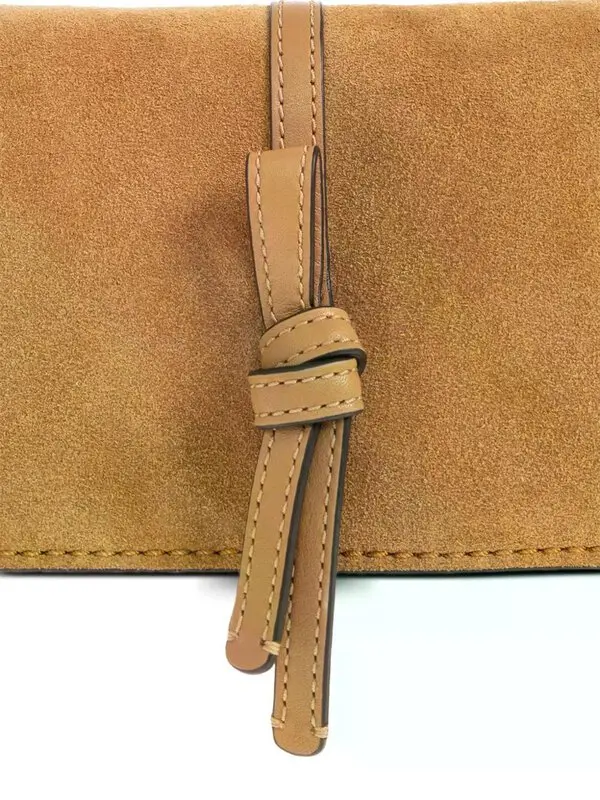 Kate Spade New York Small Loop Suede-panelled Knotted Shoulder Bag