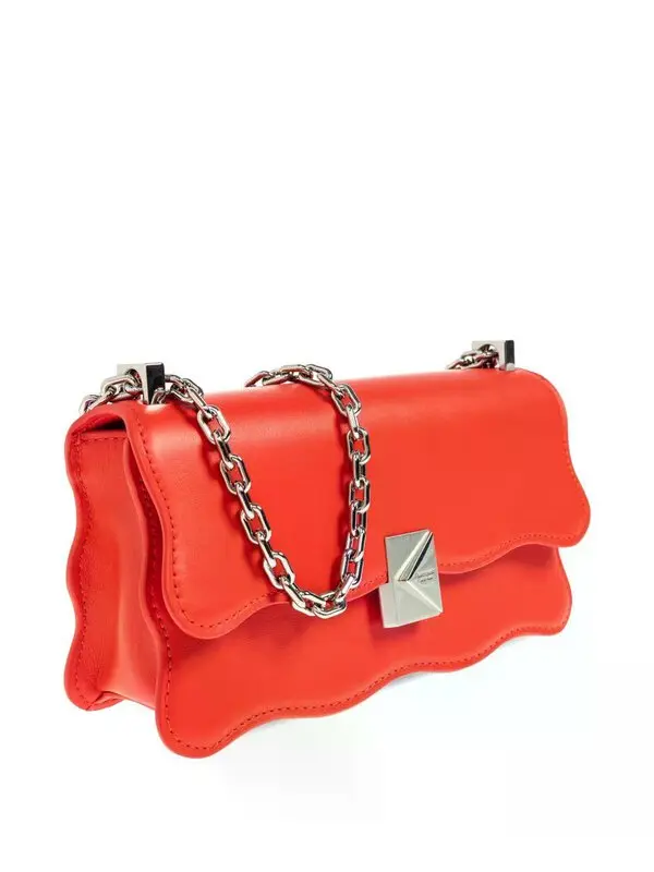 Kate Spade New York Deco Wavy Scalloped-edge Leather Crossbody Bag