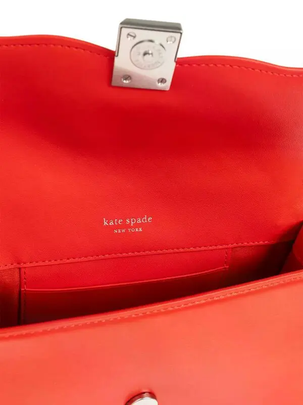 Kate Spade New York Deco Wavy Scalloped-edge Leather Crossbody Bag