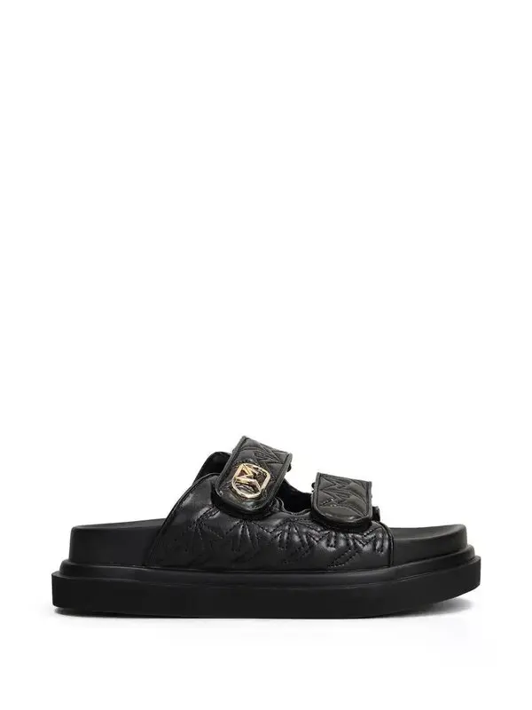 MARC ELLIS Calipso Logo Plaque Touch-strap Sandals