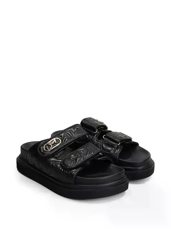 MARC ELLIS Calipso Logo Plaque Touch-strap Sandals