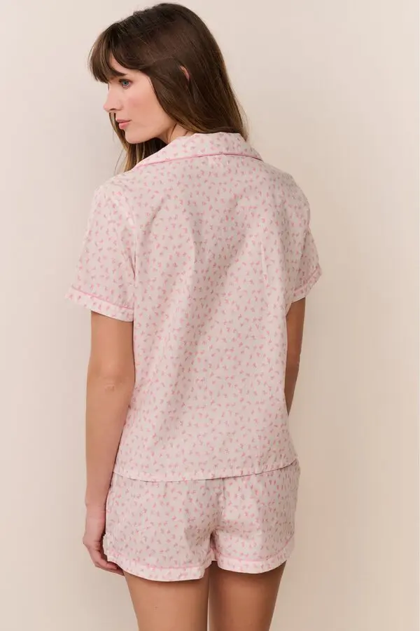 LoveShackFancy Midnight Haze Polo Pj Short Set
